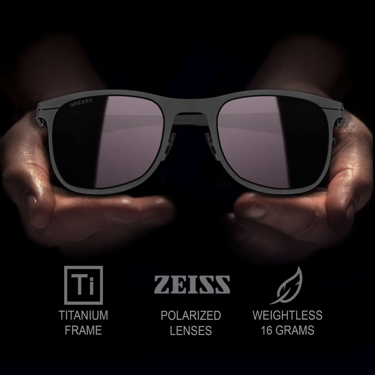 Gresso Berkley - Premium Quality Titanium Sunglasses